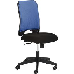 mayer Sitzmöbel Drehstuhl MAYER SITZMÖBEL "2333", blau (blau, schwarz), B:64cm H:98cm T:64cm, Stühle, Bürodrehstuhl
