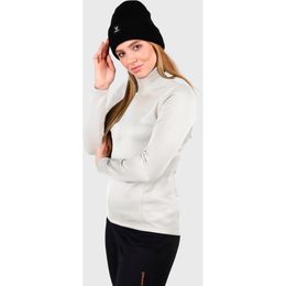 Strickfleece-Pullover Brunotti, Damen, Gr. L, snow, Obermaterial: 85% Polyester, 15% Elasthan, Pullover