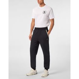 Jogginghose Plein Sport "Jogginghose", Herren, Gr. 4XL, US-Größen, schwarz (02, schwarz), Obermaterial: 95% Polyester, 5% Elasthan, Hosen
