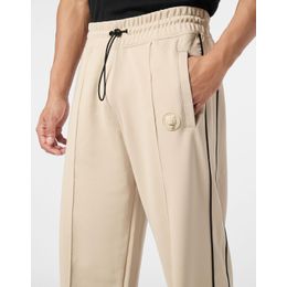 Jogginghose Plein Sport "Jogginghosen", Herren, Gr. L, US-Größen, 06, beige, Obermaterial: 92% Polyester, 8% Elasthan, Hosen