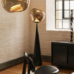 Tom Dixon Melt Stehleuchte, LED, MES01BR+CONF03BKUN+LEDFC11UN,