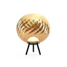 Tom Dixon Whirl Akku Steh-/Pendelleuchte, LED, WHS02GO+LEDPH01BKUN, WHSP01GO-PHUN01M1