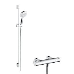 Hansgrohe Ecostat Aufputz-Duscharmatur mit Thermostat, 27813400,
