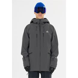Softshelljacke SOS "Kula", Damen, Gr. XXL, dunkelgrau, 84% Polyamid, 16% Elasthan, unifarben, normal, ohne Ausschnitt, Jacken Softshelljacke, mit wasserdichter Membran