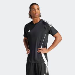 Fußballtrikot adidas Performance "TIRO24 JSY", Herren, Gr. S, schwarz-weiß (schwarz, weiß), Obermaterial: 100% Polyester, Rundhals, Trikots