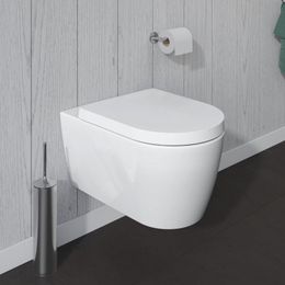 Duravit ME by Starck Toilette wandhängend DuraFix mit HygieneFlush, 2518092000, DuraFix