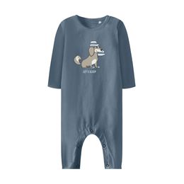 Schlafanzug name it "NBMRENAN NIGHTSUIT BOX", Jungen, Gr. 62, flint stone, Jersey, Obermaterial: 95% Baumwolle, 5% Elasthan, bedruckt, Rundhals, Homewear-Sets