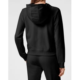 Kapuzensweatjacke Plein Sport "Sweatjacke mit Kapuze", Mädchen, Gr. XXL, schwarz (02, schwarz), Obermaterial: 90% Baumwolle, 10% Polyester, Sweatjacken Zip-Hoodie