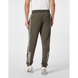 Jogginghose Plein Sport "Jogginghose", Herren, Gr. 4XL, US-Größen, 65, military, Obermaterial: 95% Polyester, 5% Elasthan, Hosen