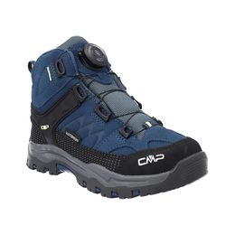 CMP Kinder Outdoorschuh "KIDS KIRUNA MID FITGO TREKKING SHOES WP", Gr. 30blau ink, gelb, Leder, Schuhe, wasserdicht