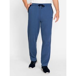 Trainingshose Catamaran, Herren, Gr. 56/58, Normalgr&ouml;&szlig;en, blau (jeansblau), 50% Baumwolle, 50% Polyester, unifarben, lang, Hosen Trainingshose