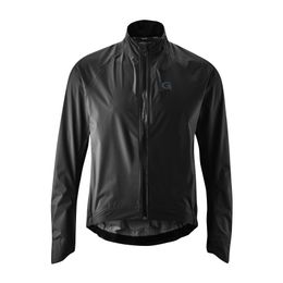 Fahrradjacke Gonso "SAVE JACKET ROAD M", Damen, Gr. 3XL, schwarz, 100% Polyester, Jacken Fahrradjacke, Herren Radjacke, wasserdichte Rennrad-Regenjacke mit R&uuml;ckentasche