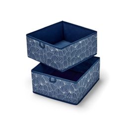 Tchibo - 2 Schubladen-Ordnungsboxen - dunkelblau