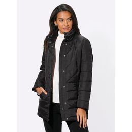 Steppjacke Casual Looks, Damen, Gr. 38, schwarz, 100% Polyester, Wattierung:100% Polyester, unifarben, Jacken