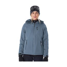 Skijacke Killtec "KSW 276 WMN SKI JCKT", Damen, Gr. 38, stahlblau, Obermaterial: 100% Polyester;Futter: 100% Polyamid;Füllung: 100% Polyester, Jacken, Wasserdichte Damenjacke mit Schneefang, Atmungsaktivität und Taschen