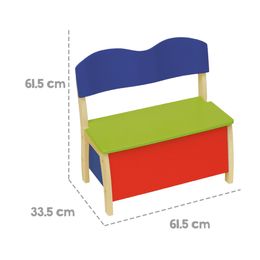 Roba Kindertruhenbank - 62x33x61,5cm - blau -
