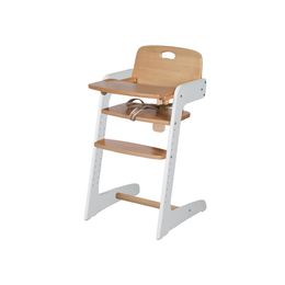 Roba Treppenhochstuhl &raquo;Kid Up&laquo; - 45x54x87cm - wei&szlig; - Buchenholz