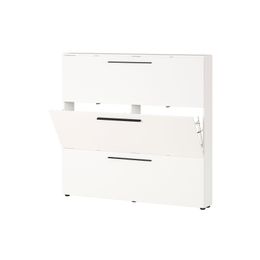 Tchibo - Schuhschrank &raquo;Utah&laquo; - 140x129x19cm - schwarz - Holz