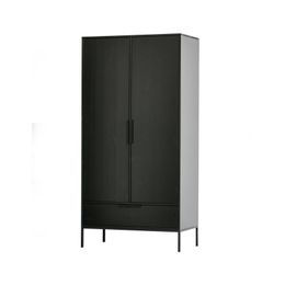 Tchibo - Woood Schrank &raquo;Adam&laquo; - 100x53x200cm - schwarz - Holz