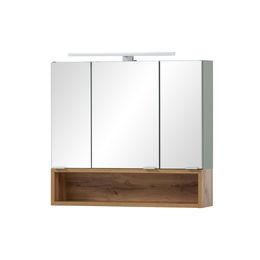 Tchibo - Spiegelschrank »Smilla« - 66,5x16x64,5cm - silber - Holz / Glas / Metall
