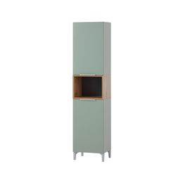 Tchibo - Hochschrank &raquo;Smilla&laquo; - 40x32x175,5cm - silber - Holz / Metall / Kunststoff