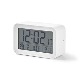 Tchibo - Digitaler LCD-Wecker - wei&szlig;