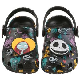 Crocs Kinder Clog "The Nightmare Before Christmas Jack and Sally Classic Clog", Gr. 36multi, Croslite , kontrastfarbene Details, Schuhe, Hausschuh
