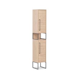 Tchibo - Bad-Hochschrank »Dumone« H 300 - 30,5x33x183,5cm - anthrazit - Holz / Stahl / Metall