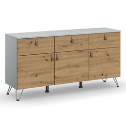 Rauch Kommode »Homey« - 140x42x73cm - braun - Holz / Holz / Eichenholz