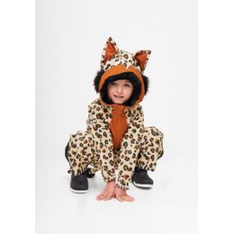 Schneeoverall WeeDo "CHEetAHDO 25", Jungen, Gr. 104/116, leo print, Obermaterial: 100% Polyester; Futter: 100% Polyester; Füllung: 100% Polyester; Ärmelfutter: 100% Polyamid, Overalls, Mitwachsender Schneeanzug