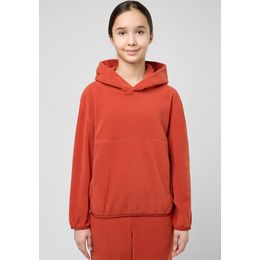 Kapuzenpullover Jack Wolfskin "SMILEYWORLD HOODY Y", Kinder, Gr. L, rot (intense, rust), Hauptmaterial: 100% Polyester (recycled); Futter: 100% Polyester (recycled), Pullover