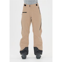 Skihose SLOPE "Zuki", Damen, Gr. XL, US-Größen, beige, schwarz, 100% Polyester, mehrfarbig, lang, Hosen, mit 15.000 mm Wassersäule