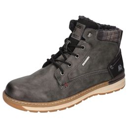 Winterboots Lerros, Herren, Gr. 44, grau (dunkelgrau), Lederimitat, used, Schuhe, Casual Boots, Winterboots mit Warmfutter