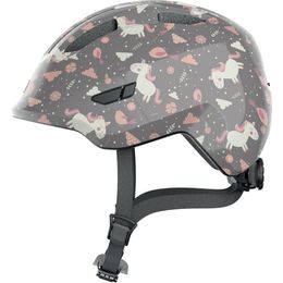 Kinderfahrradhelm Abus "SMILEY 3.0" Gr. S, grau (grau horse), Helme, Kinder, S Kopfumfang: 45cm - 50cm