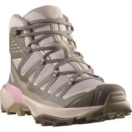 Outdoorschuh Salomon "X ULTRA 360 EDGE MID GORE-TEX W", Damen, Gr. 39, transparent (iron, hushed violet, transparent gelb), Synthetik, Textil, Schuhe, wasserdicht