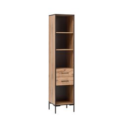 Tchibo - Bürohochschrank »2000 H 400 R« - 40x39x194cm - schwarz - Holz / Metall