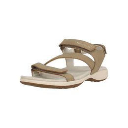 Badeschuh WHISTLER "Malena", Damen, Gr. 38, braun (beige), Polyurethane, Schuhe Badeschuh, mit einstellbaren Riemen und gepolstertem Absatz