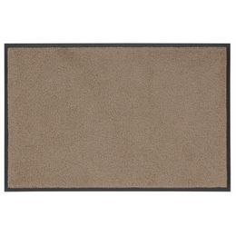 Fu&szlig;matte "Original Uni, Schmutzfangteppich" Gr. 2, beige (dunkelbeige), B:50cm H:9mm L:75cm, Kunstfaser, wash+dry by Kleen-Tex, Teppiche, Fu&szlig;matte, Schmutzmatte, rutschhemmend, auch als L&auml;ufer erh&auml;ltlich