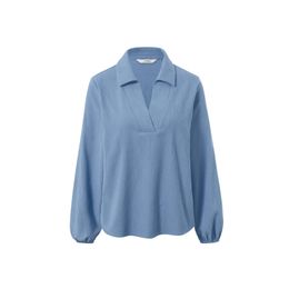 Tchibo - Bluse mit Polokragen - Damen - Gr. 42 - hellblau