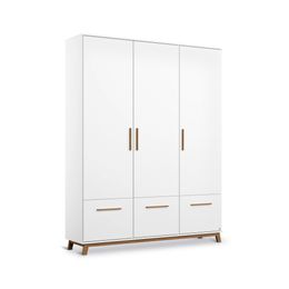 Rauch Kleiderschrank »Carlsson« - 136x53x203cm - braun - Holz / Holz / Eichenholz