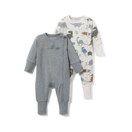 Tchibo - 2 Baby-Pyjamas - Herren - Gr. 98/104 - creme