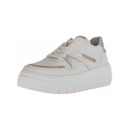 Sneaker Gabor "Gabor Sneaker Leder", Damen, Gr. 38,5, puder, Leder, Schuhe Sneaker