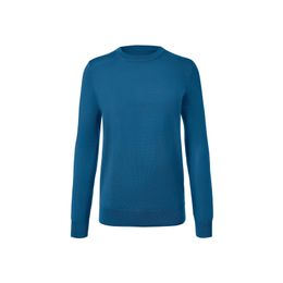 Tchibo - Merino-Pullover mit Rundhalsausschnitt - Herren - Gr. 4XL - blau