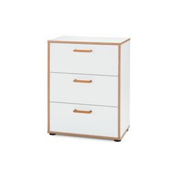 Tchibo - Kommode mit Furnierkante - 60x35x77cm - braun - Holz / Birkenholz / Eichenholz