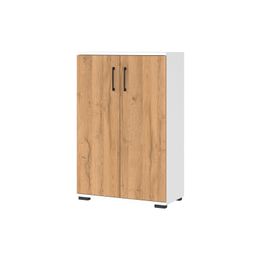 Tchibo - Aktenschrank »Profi« klein - 80x40x123cm - braun - Holz