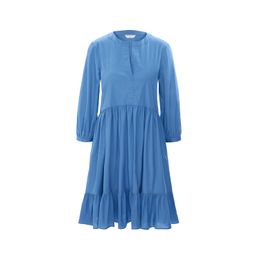 Tchibo - Popeline-Kleid - Damen - Gr. 42 - blau