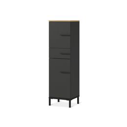 Tchibo - Mediumschrank &raquo;Yonkers&laquo; - 34x34x123cm - schwarz - Holz / Metall