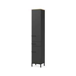 Tchibo - Hochschrank "Yonkers" - 34x34x190cm - schwarz - Holz