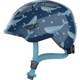 Kinderfahrradhelm Abus "SMILEY 3.0" Gr. M, blau (blau whale), Helme, Kinder, M Kopfumfang: 50cm - 55cm