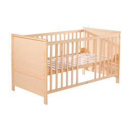 Roba Kombi Kinderbett - 78x142x78cm - braun - Holz / Holz